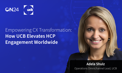 Empowering CX: UCB's Global HCP Engagement | ON24 Empowering CX: UCB's Global HCP Engagement | ON24